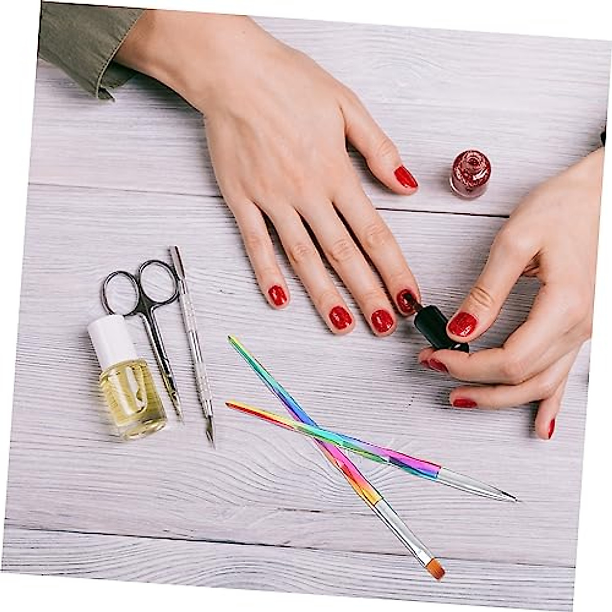 Polish Nail Brush 12Pcs nail art brush de uñas acrilicas nail brush acrylic manicure supplies Nail Painting Brushes nail painting brush pen cuticle nail cleaning brush Nail Pen