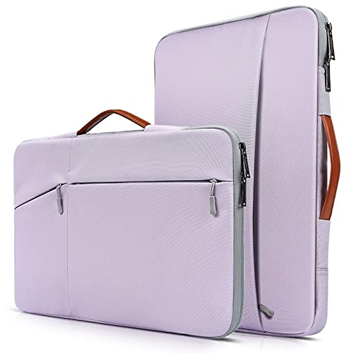 15.6 16 inch Laptop Case Sleeve for HP Envy X360 15.6, HP Pavilion 15, Dell Inspiron 15 16, ASUS VivoBook Pro 16, Lenovo Legion Pro 16/IdeaPad 3 5 15.6, MSI Summit 16 Waterpoof Computer Bag -Purple