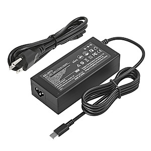 USB C Type C 65W AC Charger Fit for Lenovo Thinkpad T14 T15 E14 E15 X13 L13 L14 L15 X1 ThinkPad T480 T490 T495 T590 Yoga 7i 9i 730 C740 C940 Chromebook Laptop Power Supply Adapter Cord