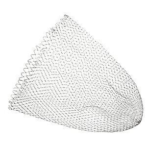 PATIKIL Fishing Net Replacement, Dia.19.7" PE Landing Net Replacement Mesh for Freshwater Saltwater Fishing, Gray