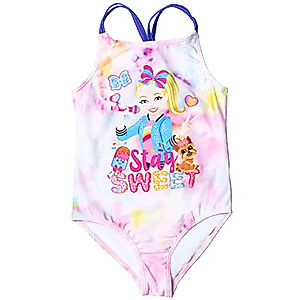 JoJo Siwa Little Girls One-Piece Bathing Suit Rainbow 7-8