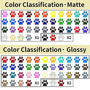 IModeur Permanent Adhesive Vinyl Bundle - 86 Pack Vinyl Sheets (12”x12”, Glossy, Matte, Metallic) for Most Cutting Machines and Party Decoration, Sticker, Craft Cutter, Car Decal