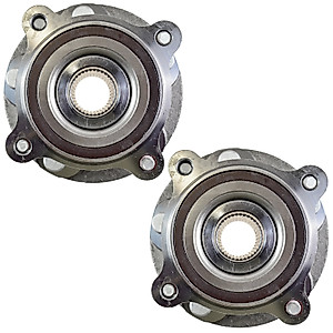 TRQ Front Wheel Bearing & Hub Assembly Pair for Toyota Pickup Truck SUV