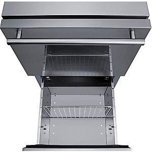 Summit Appliance ADRD18 18" Wide ADA Compliant 2-Drawer All-Refrigerator in Stainless Steel with Panel-Ready Drawer Fronts, Digital Thermostat, Frost-free Defrost, Digital Display