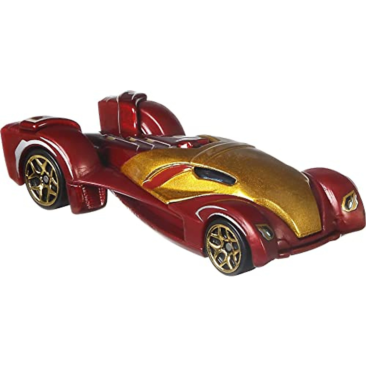 Hot Wheels Marvel Toy Character Car 5-Pack in 1:64 Scale: Captain America, Black Panther, Black Widow, Iron Man & Thanos