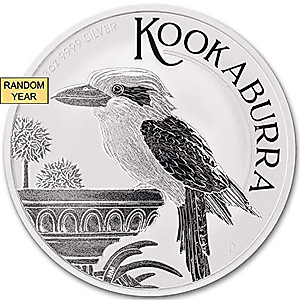 1990 P 1 oz Silver Kookaburra Brilliant Uncirculated with Certificate of Authenticity $1 Seller BU