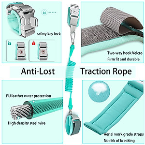 4 in 1 Backpack Leash for Toddlers with Anti Lost Wrist Link, Cute 3D Toddler Harness Backpack, Child Harnesses Leashes for Walking for Boys Girls (Monkey)