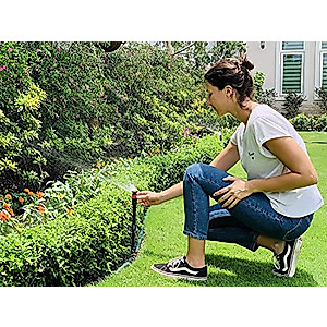 Eden 98063 Multi-Adjustable Flex Design Above Ground Irrigation Garden Sprinkler System, Sprinkler & Hose, DIY Plant Watering Set