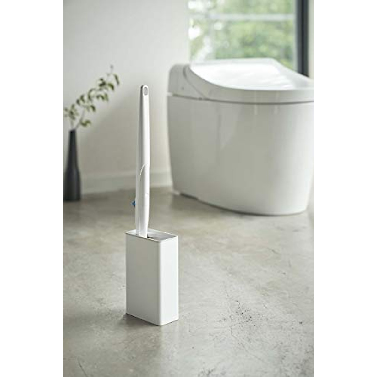 Yamazaki Home Vertical Toilet Wand Stand, No Assembly Req.
