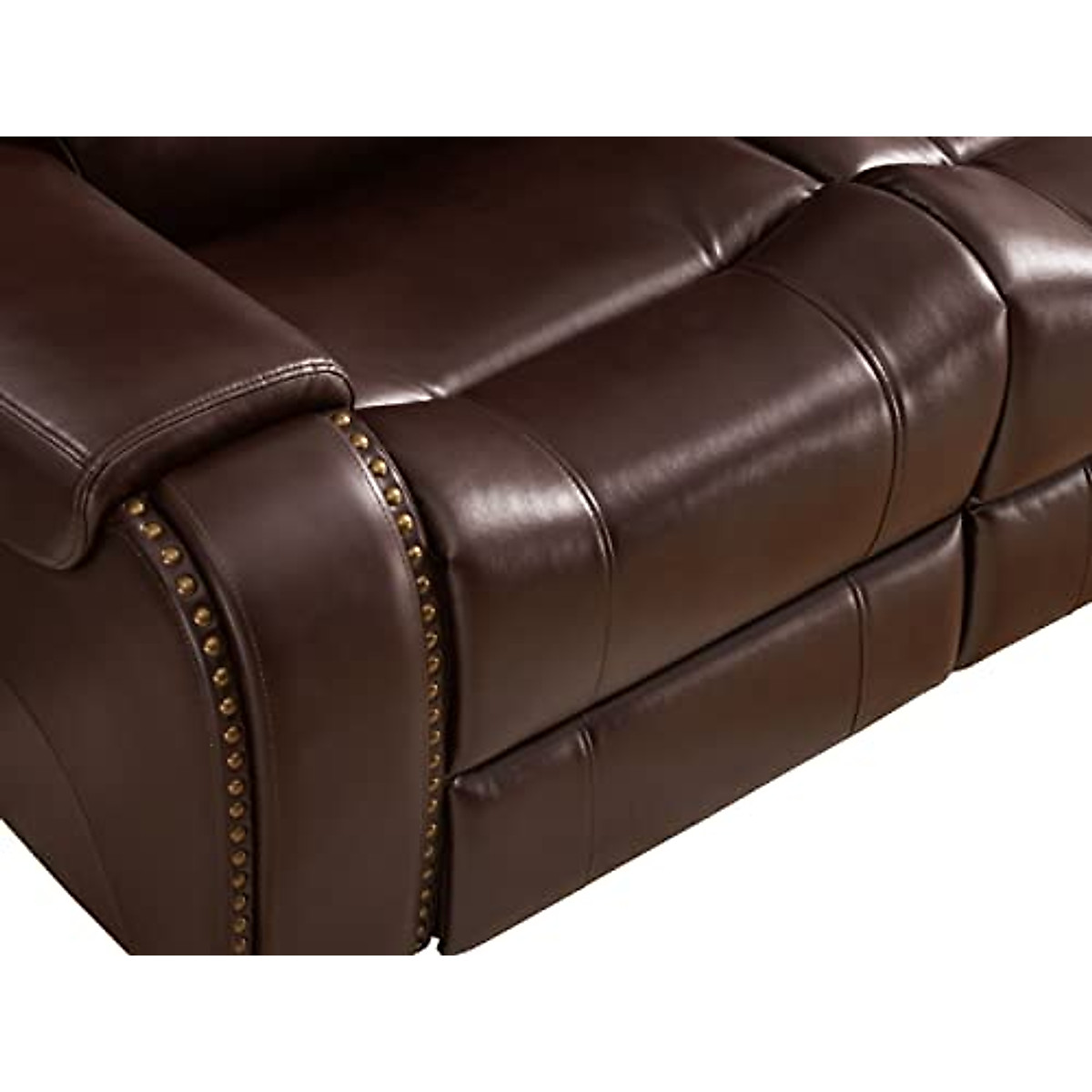 Signature Design by Ashley Latimer Power Reclining Sofa with Adjustable Headrest, Brown