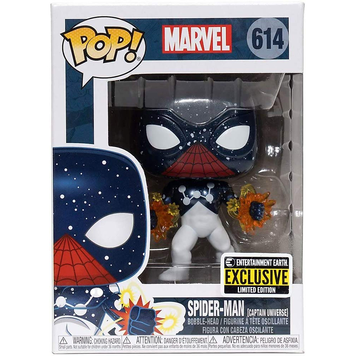 Spider-Man Captain Universe EE Exclusive - Bundled with Pop Protector Box