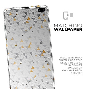 DesignSkinz Karamfila Yellow & Gray Floral V3 Protective Vinyl Decal Wrap Skin Cover Compatible with The Samsung Galaxy S20 (Screen Trim & Back Glass Skin)