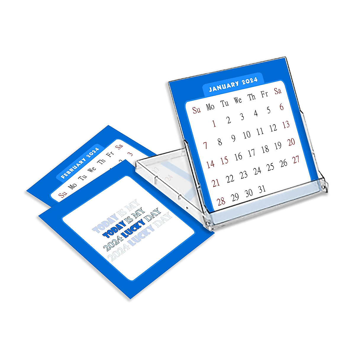 2023-2024 CD-Style Desk Calendar 16 Months Calendar/Planner / (Edition #06)