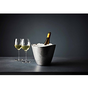 nambe Vie Champagne Bucket | Wine & Champagne Cooler for Parties, Dinner, Kitchen, Bar Cart | Insulated to Keep Wine & Beverages Cold | Gift for Wine Enthusiasts | Made of Metal Alloy