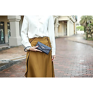 MKF Crossbody Hobo Bag for Women & Wristlet Wallet Purse Set ­– PU Leather Top Handle Pocketbook Shoulder Handbag Mustard