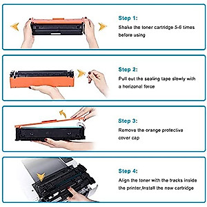 Cool Toner Compatible Toner Cartridge Replacement for HP 508A 508X CF360X CF360A Work with Color Enterprise M553dn M577 M553 CF361A CF362A CF363A Printer Ink (Black Cyan Yellow Magenta 4Pack)