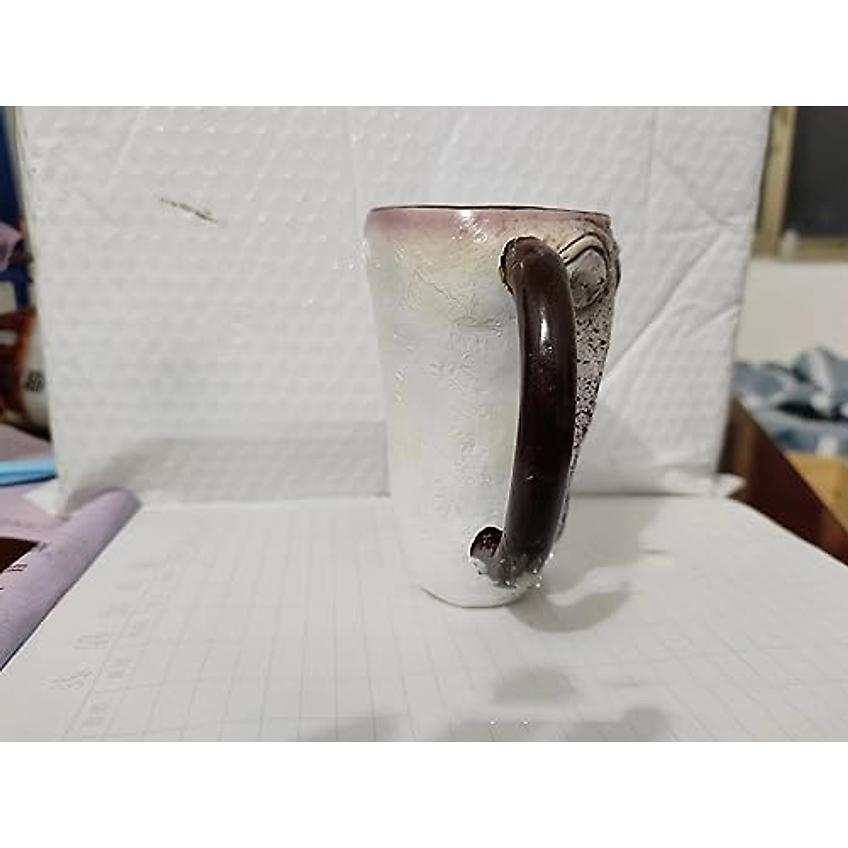 Gothic Vampire Half Face Mug + Small Spoon Set, Halloween Horror Funny Thriller Bloody Scary Coffee Mugs Handmade Half Face Mugs, Halloween Mugs, Thriller Christmas Gifts, Party Supplies, Unique Birth