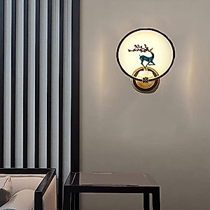 Lighting Wall Lamps, Decorative Wall Lamps New Chinese Style Living Room Background Wall Lamp Bedroom Bedside Lamp Zen Chinese Style Lamps And Lanterns Zen Lighting Bracket Light LED Nightlights Senso