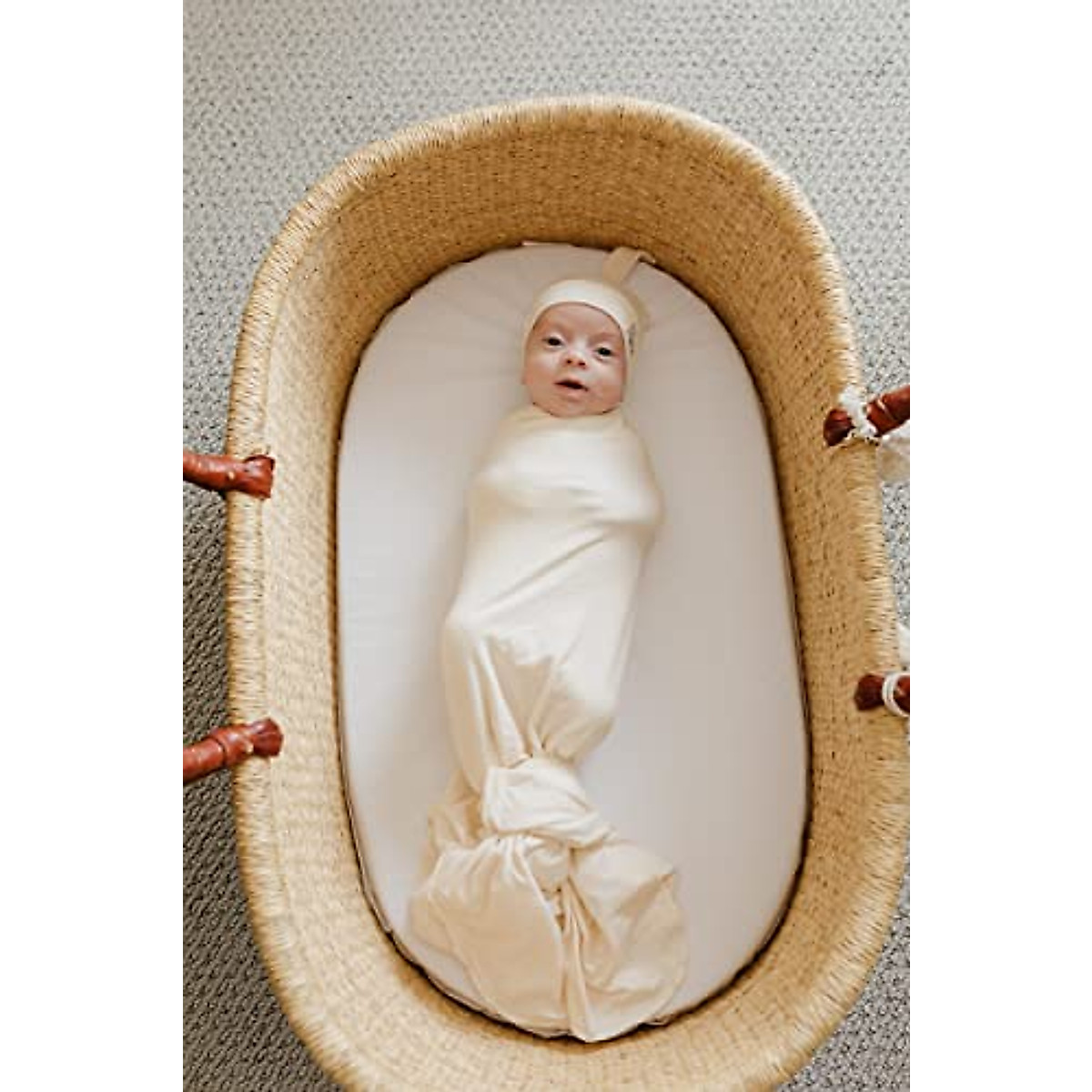 Copper Pearl Large Premium Knit Baby Swaddle Receiving Blanket Yuma