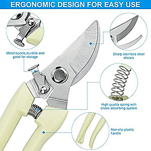 Garden Shears Pruning,Stainless Steel Pruning Shears,Garden Scissors,Bonsai Pruning Scissors Pruner Shears for Bud and Leaves Trimmer,Pruning Shears for Gardening.