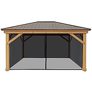 Yardistry 12' x 16' Meridian Gazebo Mosquito Mesh