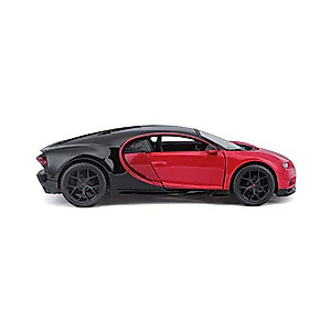 Maisto Bugatti Chiron Sport 16" Red and Black Special Edition 1/24 Diecast Model Car