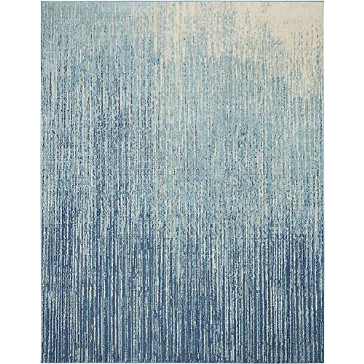 Nourison Passion Abstract Navy/Light Blue 8' x 10' Area -Rug, Easy -Cleaning, Non Shedding, Bed Room, Living Room, Dining Room, Kitchen (8x10)