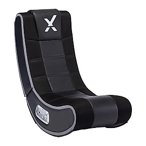 X Rocker SE 2.1 Video Gaming Floor Chair, with 2 Speakers, Subwoofer, Padded Headrest, Bluetooth, Foldable, 5130301, 25.2" x 18.4" x 16.4", Amazon Exclusive, Black