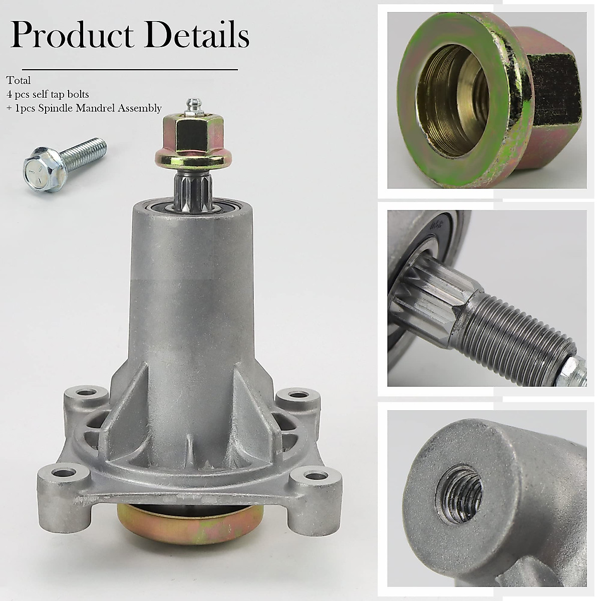 prime&swift 587819701 Spindle Assembly fit for Husqvarna fit for Craftsman 917289912 917288320 917253701 187292 192870 532187281 532187292 567253301 587125401 fit for AYP 42",46",48",54" Deck