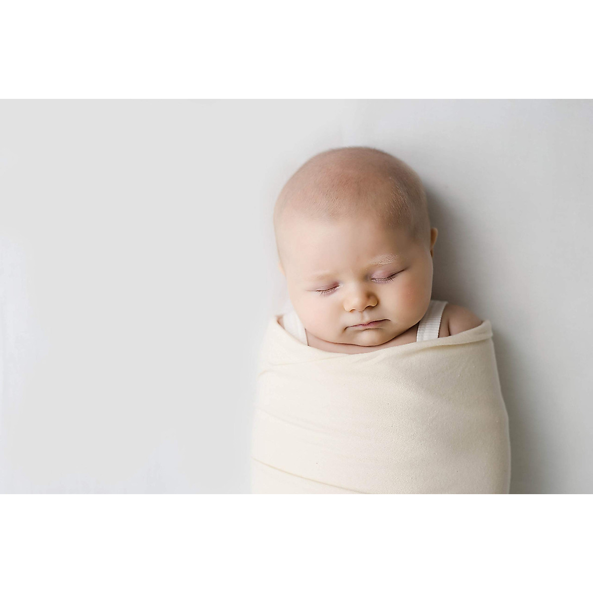 snuggle me Swaddle | Organic Cotton Swaddle Blanket, Soft Stretch, 47 x 47 inches | Natural