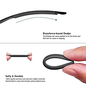 Gray Replacement Ear Socks for Oakley Radar Path/Radar Edge/Radar Range/Radar Pitch/Radar XL Sunglass