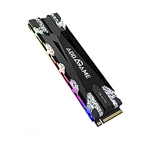 Addlink Addgame X70 2TB RGB SSD 3500 MB/s Maximum Read Speed Internal Solid State Hard Drive - M.2 PCIe 3.0 NVMe Gen3X4 TLC 3D NAND SSD with Heatsink (ad2TBX70M2P)
