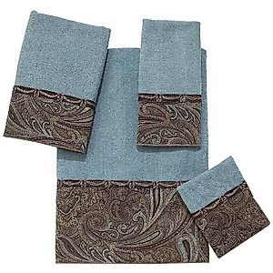 Avanti Linens Bradford Embellished 4-Piece Decorative Towel Set Mineral