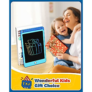 TEKFUN Kids Toys for 2 3 4 Years Old Boys Girls Toddler, 8.5inch LCD Writing Tablet Erasable Drawing Tablet Writing Pads, Kids Travel Learning Toys Boys Girls Birthday Gifts Age 3 4 5 6 7 (Blue)