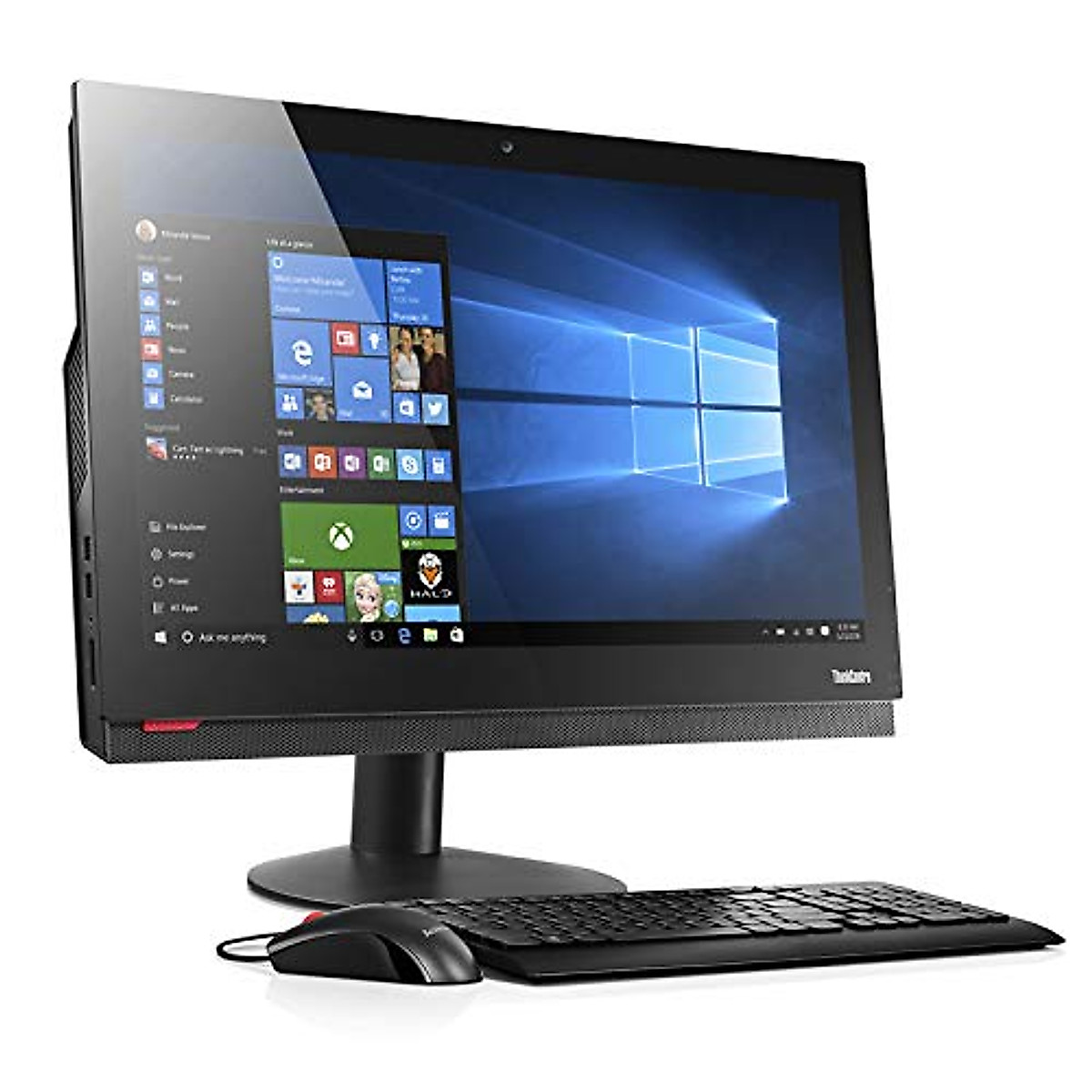 Lenovo ThinkCentre M910z All-in-one 24 Inch Screen PC, Intel Quad Core i5 7500 up to 3.8GHz, 8G DDR4, 512G SSD, WIFI, BT 4.0, Windows 10 Pro 64-Multi-Language Support English/Spanish/French (Renewed)