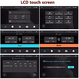 HDCCDM 7 Inch Ophthalmology Vision Screener, Portable Auto Refractor, 98cm Measuring Distance, 0-180° Axis Number, Data Storage, for Glaucoma, Syndrome Eye