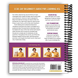 American Sign Language for Beginners: Learn Signing Essentials in 30 Days [Spiral-bound] Rochelle Barlow