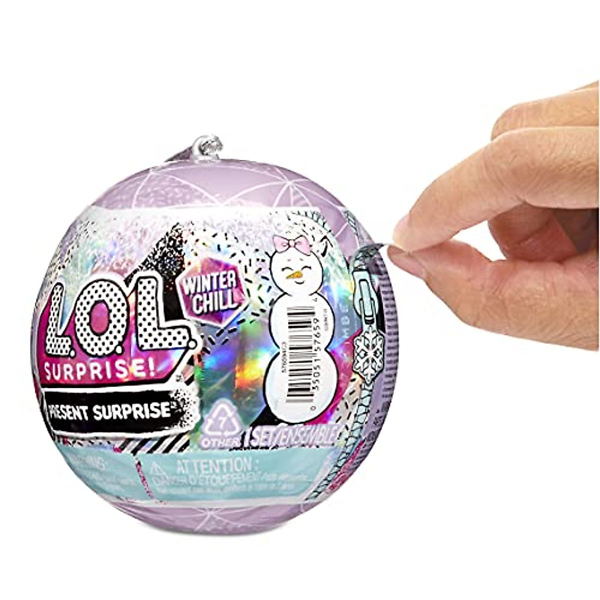 L.O.L. Surprise! Winter Chill Dolls with 8 Surprises Including Collectible Doll with Winter Fashion Outfits, Accessories, Holiday Ornament Ball - Gift for Kids, Toys for Girls Boys Ages 4 5 6 7+ Years