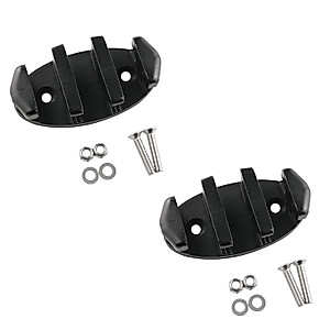 JCBIZ 2 Sets 87mm Nylon Zig Zag Cleat Kit for Kayak with Screws and Nuts