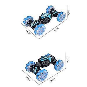 HDZXC All-Terrain RC Stunt Car,Remote Control Car,Deformable Off Road Truck,360 ° Flips Twisting Climbing Vehicle,Double Sided Rotating Race Car with Lights,for Kids