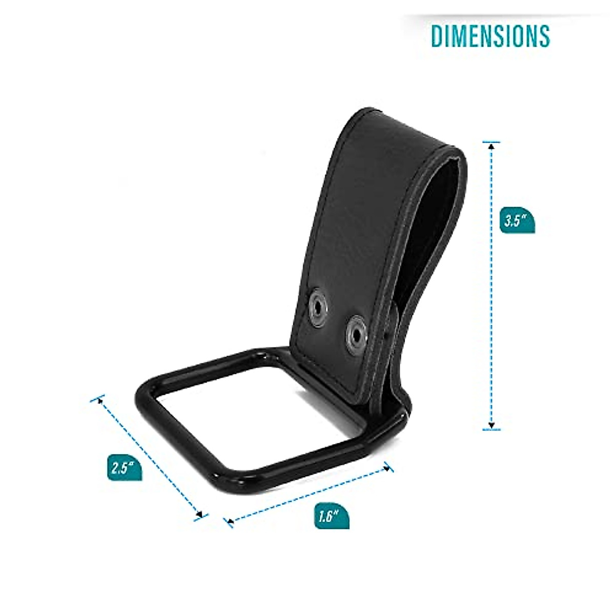 Rodrivan Leather Duty Belt Radio Holder Compatible with Motorola APX, EMTs – Motorola Radio Holster Suitable for Rescue Belt, Firefighter Gear – Firefighter Radio Strap and Holder