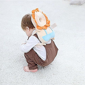 YAMIELO Baby Head Protector, Baby Head Protector Backpack, Baby Backpack Head Protection Pillow, Baby Head Protector for Baby Walking and Crawling, Super Soft (F)