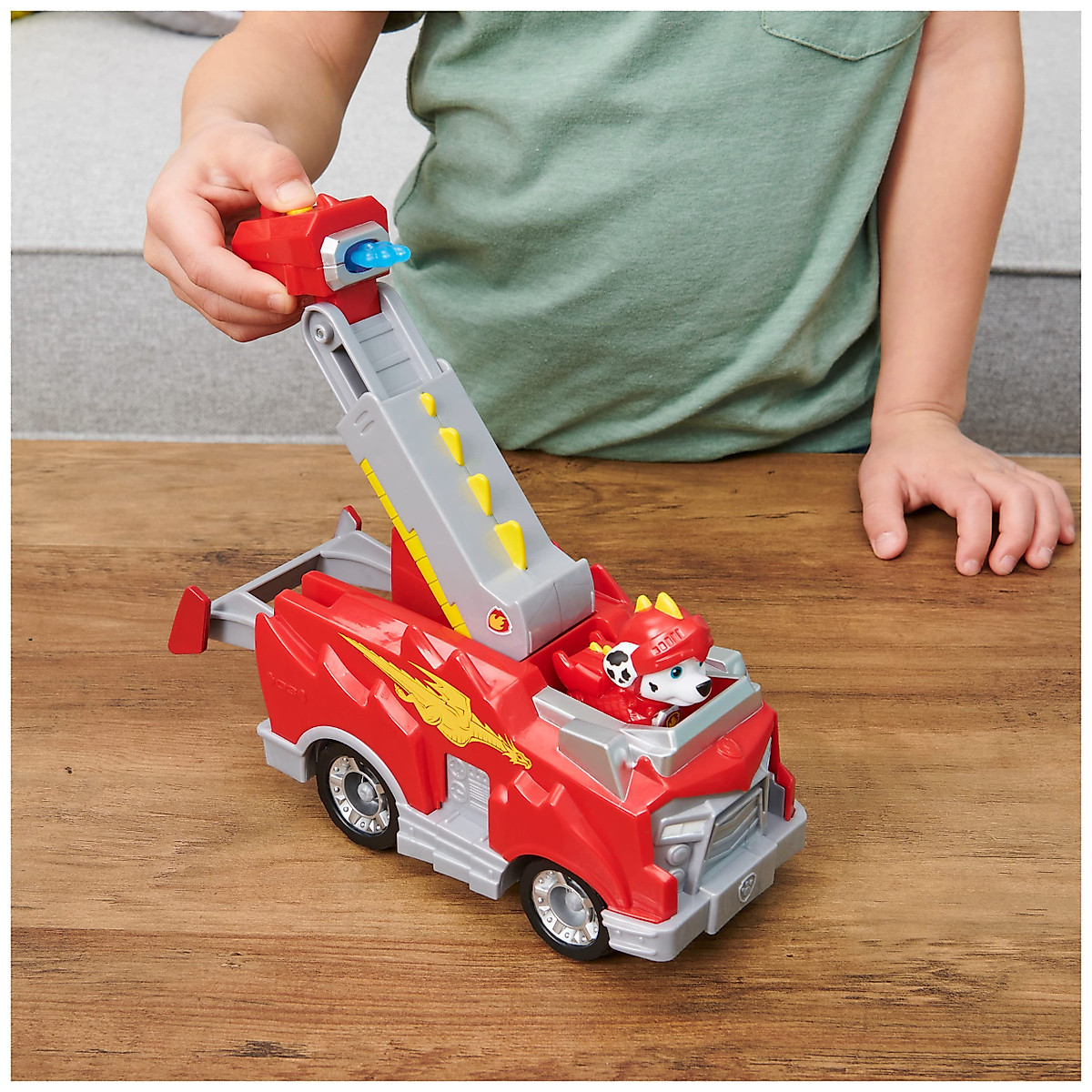 Paw Patrol, Rescue Knights Marshall Transforming Toy Car with Collectible Action Figure, Kids Toys for Ages 3 and up