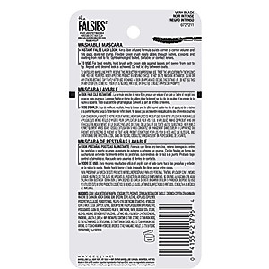 Maybelline Volum' Express The Falsies Waterproof Mascara, Volumizing and Separating Make Up Formula, Blackest Black, 1 Count