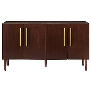 Crosley Furniture Everett Mid-Century Modern Sideboard, Mahogany