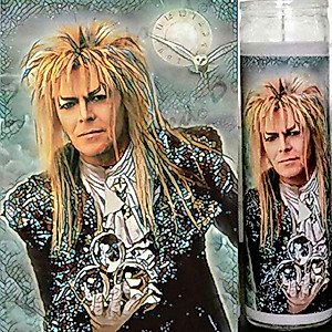 Saint Jareth the Goblin King,Prayer Candle, 8" glass jar votive