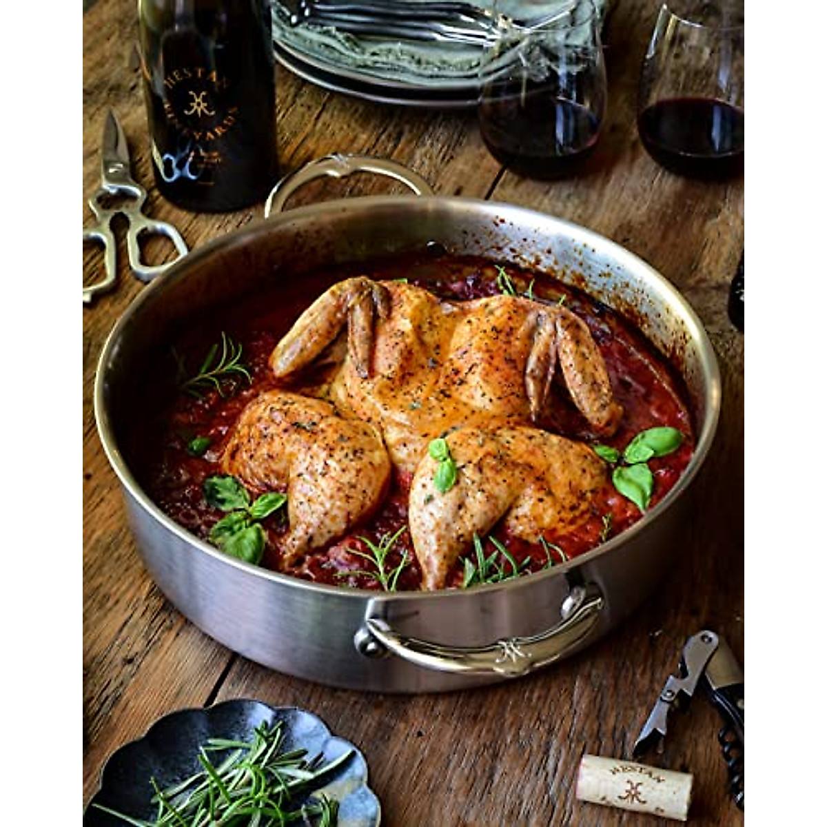 Thomas Keller Insignia by Hestan - Stainless Steel 9 Quart Rondeau, Induction Cooktop Compatible