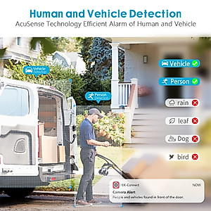 DS-2CD2387G2-LU/SL 4K 8MP ColorVu IP Camera Strobe Light and Audible Warning Fixed Turret Network Camera Human and Vehicle Motion Detection Bundle with DS-1280ZJ-PT6 Water-Proof Junction Box Mount