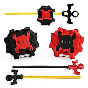 Elfnico Bey Battle Gyro Burst Battle Evolution Metal Fusion Attack Set with 4D Launcher Grip and Arena