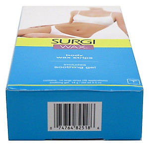 Surgi-wax Honey Wax Strips For Bikini, Body & Legs, 14 Double Sided Strips (Pack of 3)